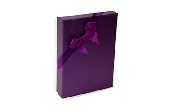 Purple Small Recycled Cardboard Gift Box , Recycled Plastic Boxes