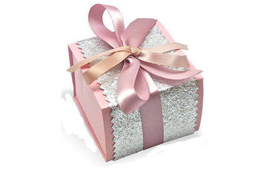 Elegant Gift Box Coated Paper / Drawer Type Gift Box With Ribbon Tied
