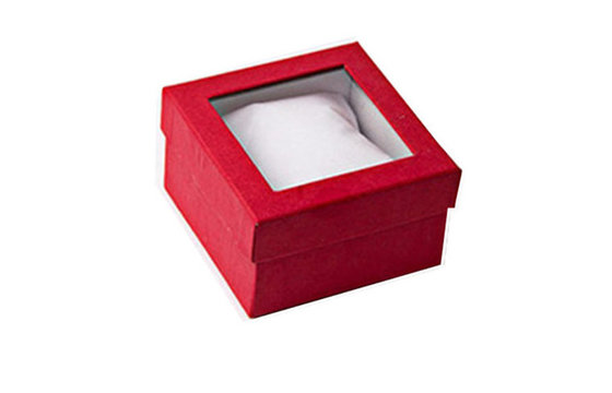 Eco - Friendly Watch Packaging Gift Boxes with Clear Plastic Window