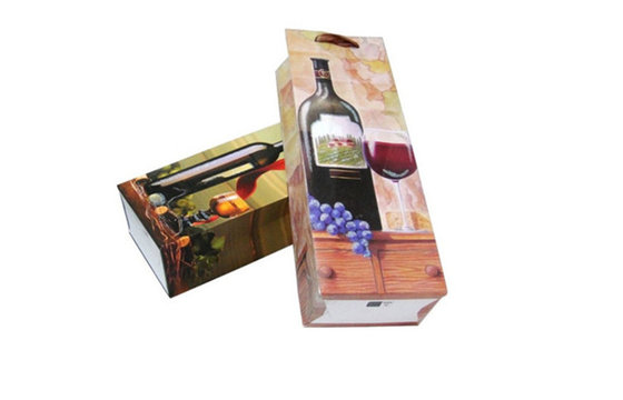 Customized Recycled Cardboard Gift Boxes Wine Glass Packaging