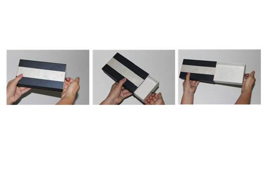 Black Recycled Cardboard Gift Boxes , Small Gifts Packaging Offset printing