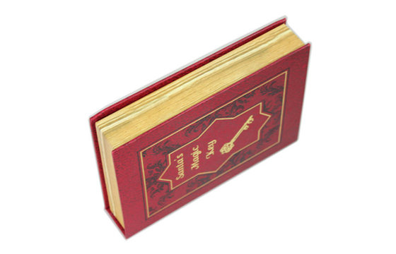 Clamshell Magic Key Cardboard Gift Boxes , Book Shaped Gift Box With EVA Inside