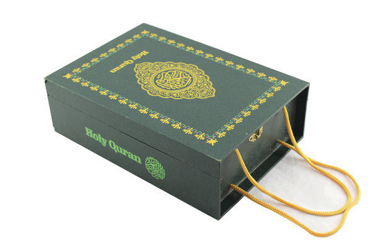 Professional Gold Stamping Luxurious Cardboard Wine Gift Boxes With Rope Handle