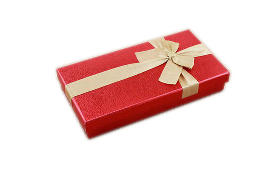 Square Recycled Red Cardboard Gift Boxes / Empty Chocolate Gift Boxes