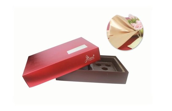 Eco - Friendly Red Matt Laminated Cardboard Boxes For Festival