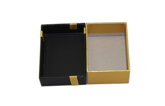 Recycled Cardboard Jewelry Gift Boxes Packaging With Ribbon Crossed