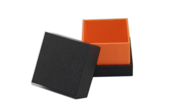 Black Square Cardboard Bracelet Gift Box For Luxury Jewelry Packaging