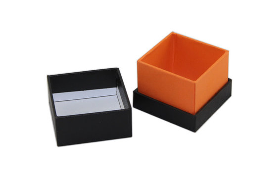 Black Square Cardboard Bracelet Gift Box For Luxury Jewelry Packaging