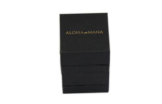 Eco - Friendly Gold stamping Packing Cardboard Boxes For Jewelry Packaging