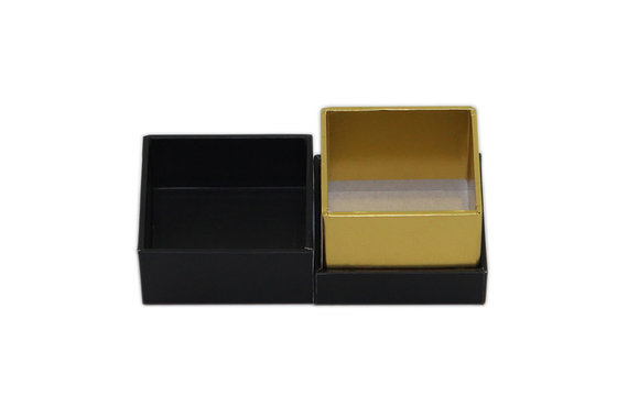 Eco - Friendly Gold stamping Packing Cardboard Boxes For Jewelry Packaging