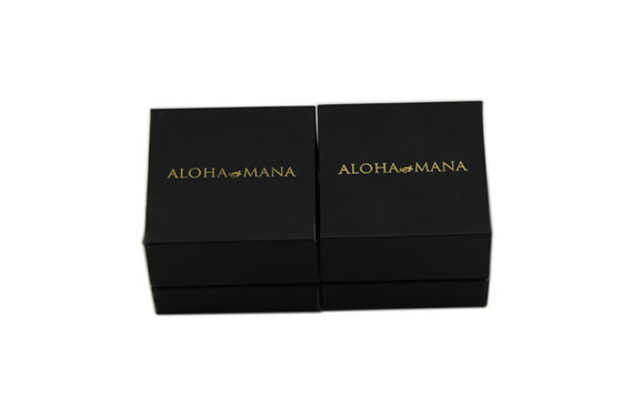 Eco - Friendly Gold stamping Packing Cardboard Boxes For Jewelry Packaging