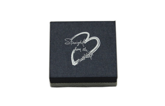 Silver Stamping Handmade Luxury Cardboard Gift Boxes  For Wedding