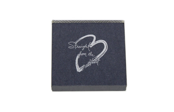 Silver Stamping Handmade Luxury Cardboard Gift Boxes  For Wedding