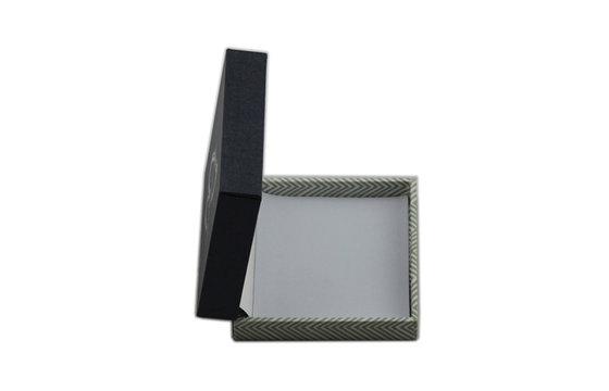 Silver Stamping Handmade Luxury Cardboard Gift Boxes  For Wedding