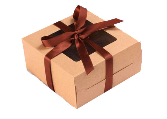 Eco-friendly Kraft Paper / Paper Packaging Boxes for Cake package