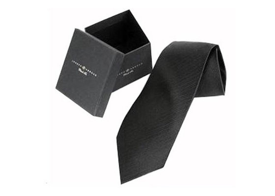 Small Square Black / red Paper Packaging Boxes packaging Tie / Necktie