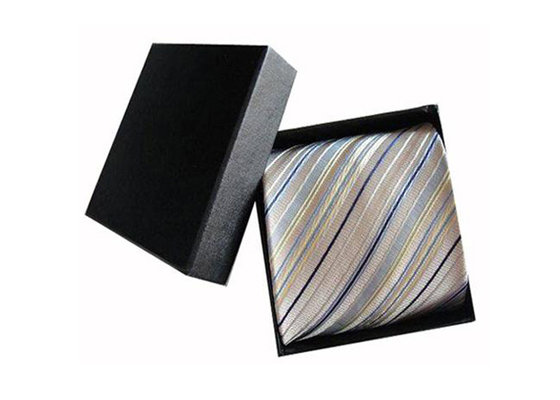 Small Square Black / red Paper Packaging Boxes packaging Tie / Necktie