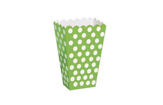 fashion polka Dot Popcorn Paper Packaging Boxes for shop gift package