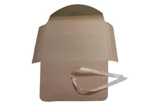Ribbon Paper Packaging Boxes With Handles , T - Shirt / Scarf Gift Box