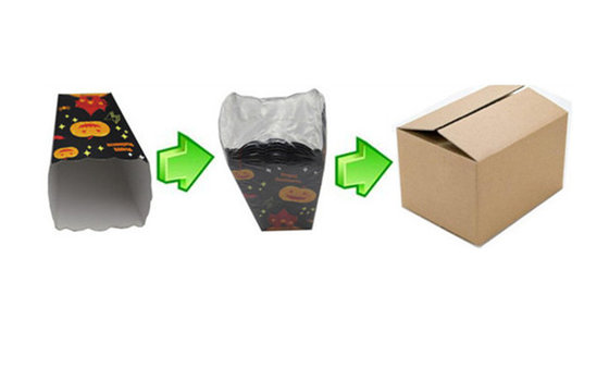 Recycled Auto - Lock Coated Paper Storage Boxes For Popcorn Packaging