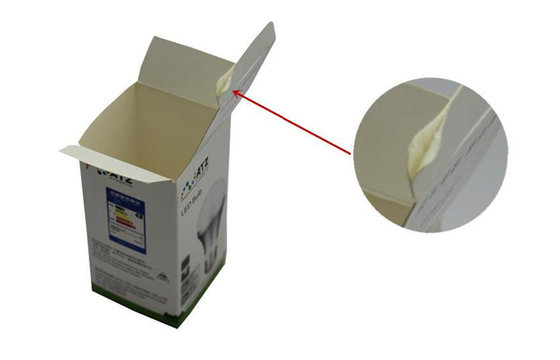 White Paper Packaging Boxes Packaging Offset printing For LED Bulb