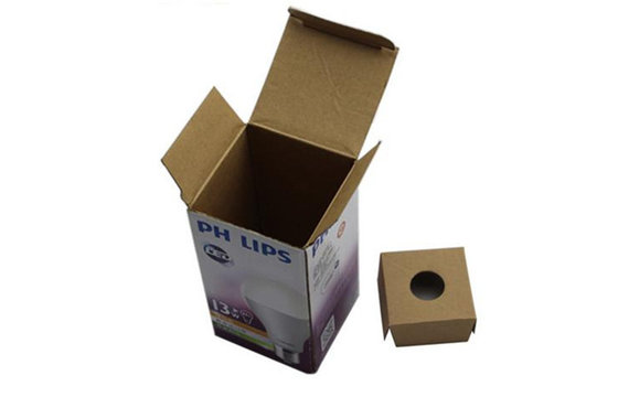Professional Grey Card Paper / Corrugated Paper LED Bulb Packaging Boxes