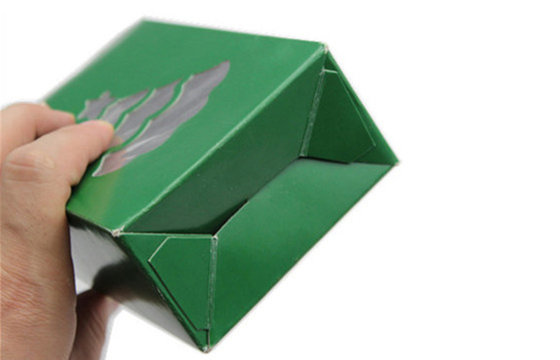 Double Faced White Tree Printing Small Christmas Gift Boxes With Auto Bottom