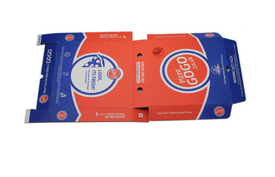 Custom 10 Inch Paper Packaging Boxes , Round Pizza Packaging Box 150gsm