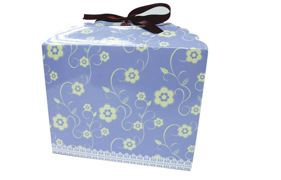 Enviromental Printing Box Packaging , Fancy Birthday Paper Cake Boxes