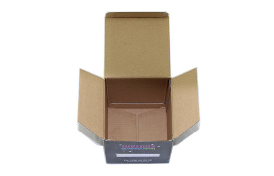 Black Paper Gift Box / Corrugated Print Packaging Boxes For Electronics