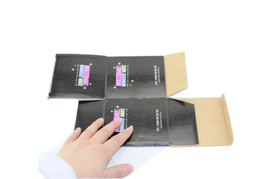 Black Paper Gift Box / Corrugated Print Packaging Boxes For Electronics