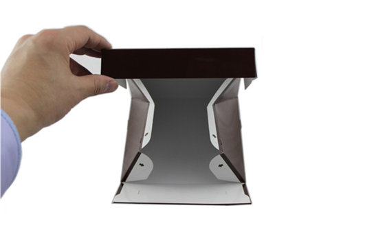 Eco - friendly Printing Brown Burger Box Packaging / Cardboard Food Boxes
