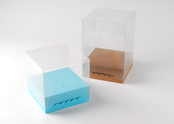 0.2mm - 0.35mm Clear Plastic Boxes , Transparent Plastic Chocolate Boxes With Bottom