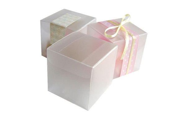 Small Clear Plastic Boxes For Wedding Favors Frosted PVC Gift Boxes