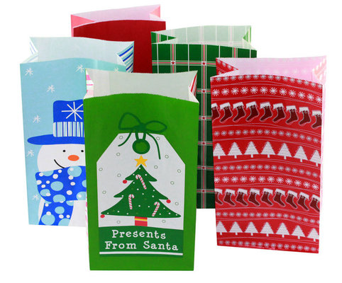 Paper bags 2014 Fancy colorful cotton handle Paper Gift Bags printed