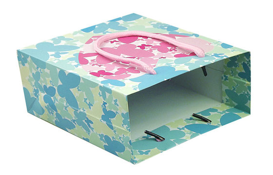Paper bags 2014 Fancy colorful cotton handle Paper Gift Bags printed