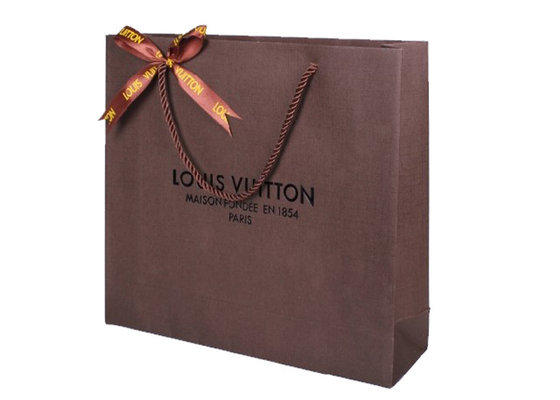 Shock Resistance Colored Paper Bags With Handles / Bow