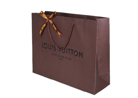 Shock Resistance Colored Paper Bags With Handles / Bow