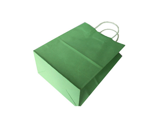 Eco-friendly kraft Colored Paper Bags With Handles For Clothing