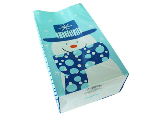 Snowman Party Treat Paper Bag Loot Paper Bag Food Grade For Candy 