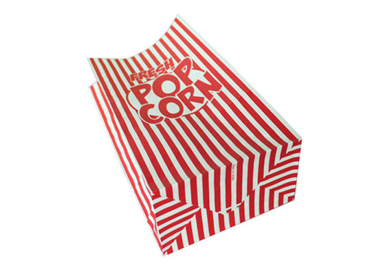 Food Grade Grease proof 80gsm Popcorn Paper Bag For Theatre 
