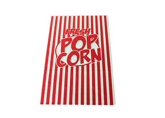Food Grade Grease proof 80gsm Popcorn Paper Bag For Theatre 