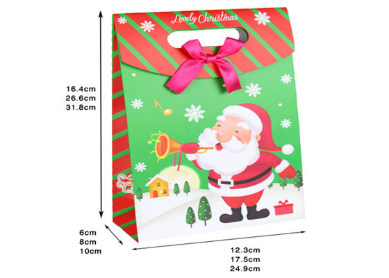 Paper Gift Bags With Handles , Bag Gift Packing For Christmas Day