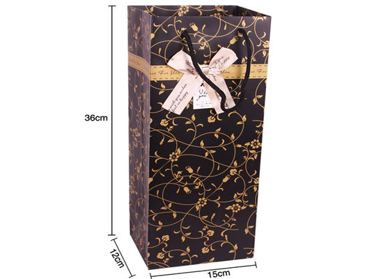 Shiny Wine Bottle Gift Bag Assorted Colour Party XMas Present Carrier Paper Bags