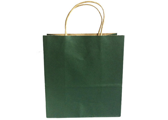 New Designed 120gsm Luxury kraft Paper Bag With Twisted Handles And Logo Printing