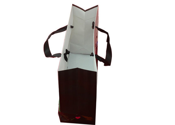 Paper Retail Shopping Bags Art Paper Handmade Gift Bags With Ribbon Handles