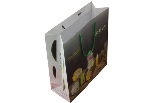 Cosmetic cloth brand packing bags , large logo printing shopping bag