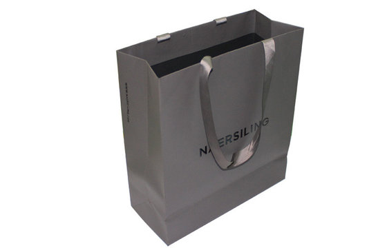 Boutique Paper Gift Bags With Handles , embossing logo special luxury bag