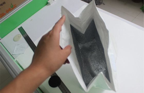 Environmental Velcro Close Food Grade Varnish Kraft Paper Bags