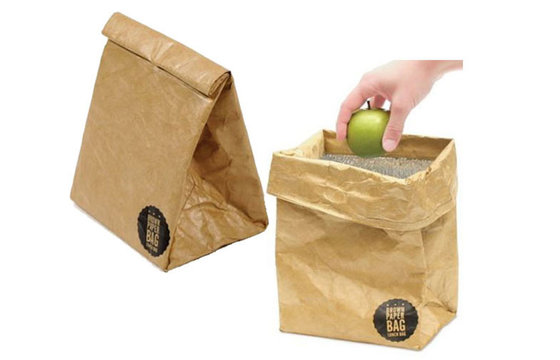 Non Toxic Large Paper Gift Bags , Brown Paper Insulated Lunch Bags